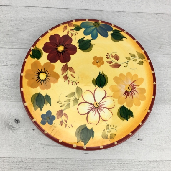 Oneida | Dining | Oneida Sunset Bouquet Stoneware Floral Trivet Dish ...